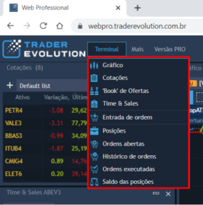 WebPro – TraderEvolution